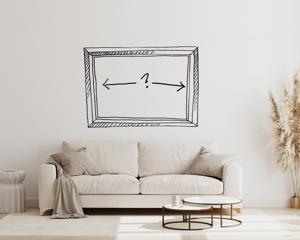 How to select the right size artwork for your space | UTR Decorating