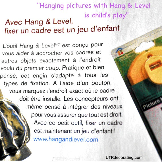Throwback Thursday: Hang & Level Featured in Décor Idées – UTR Decorating